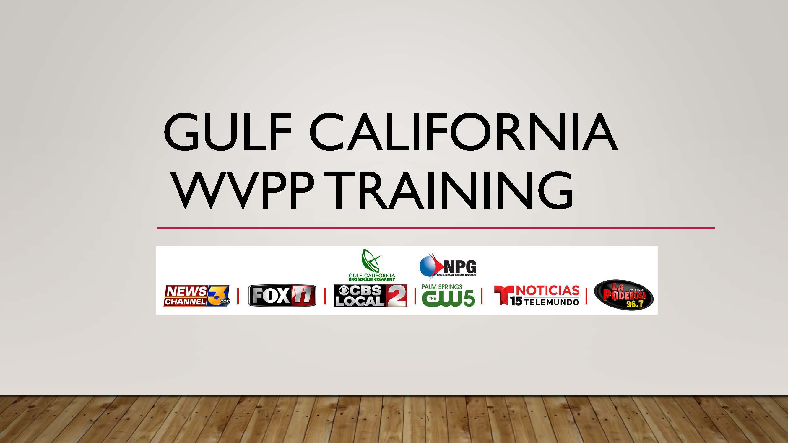 training: CA - Workplace Violence Prevention